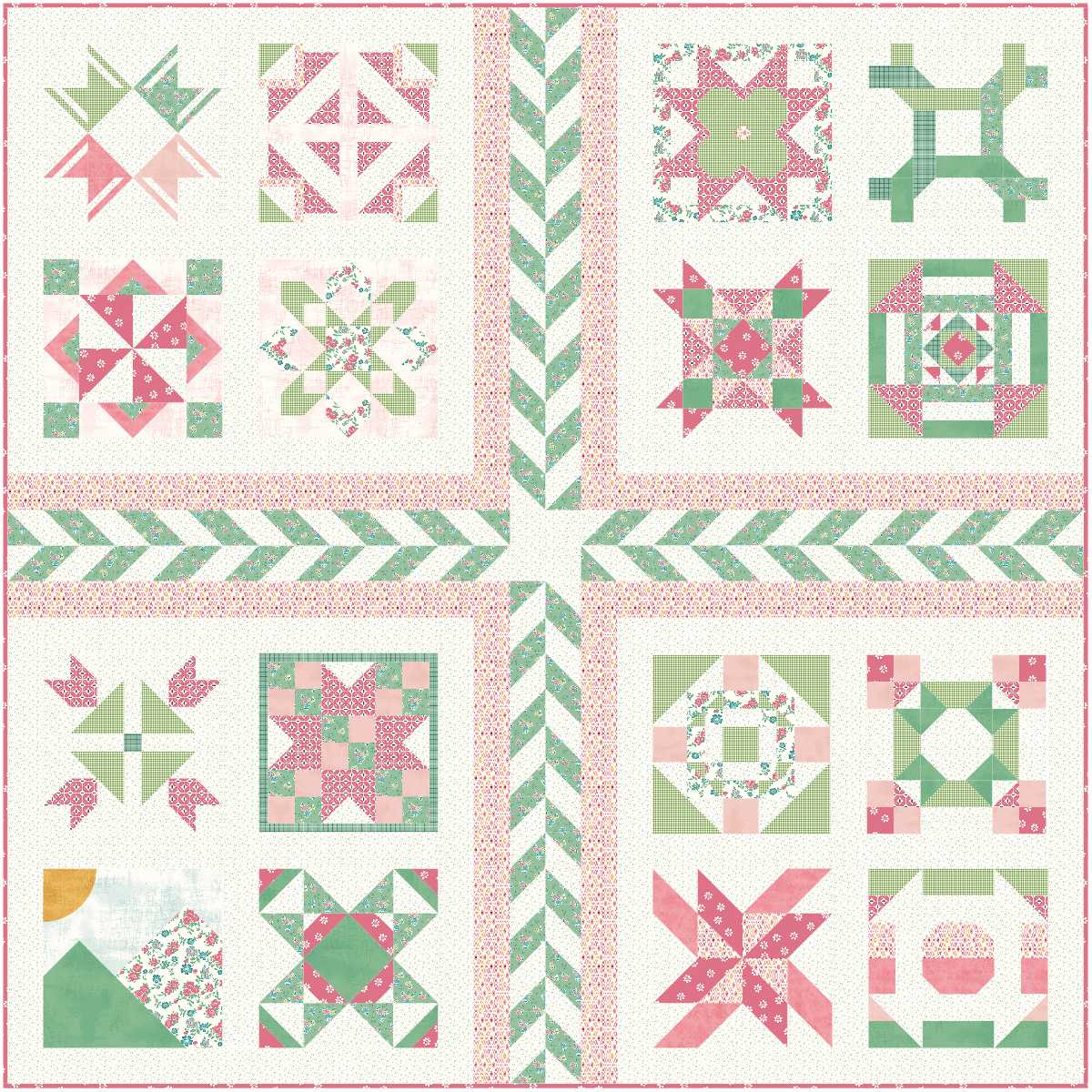 2026 Riley Blake Designs Block Challenge Quilt Kit – Multiple Colorways ...